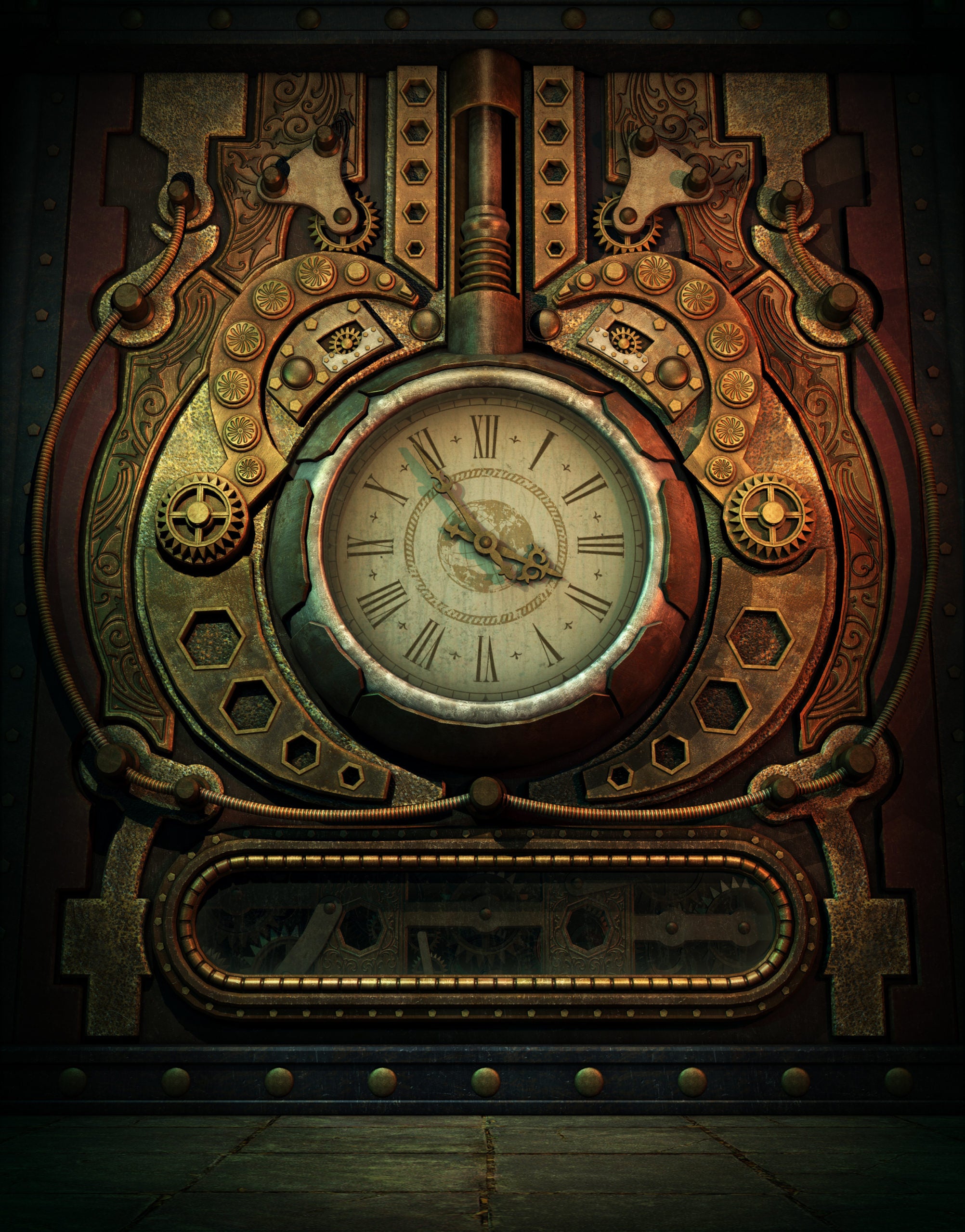 Steampunk Clock Art